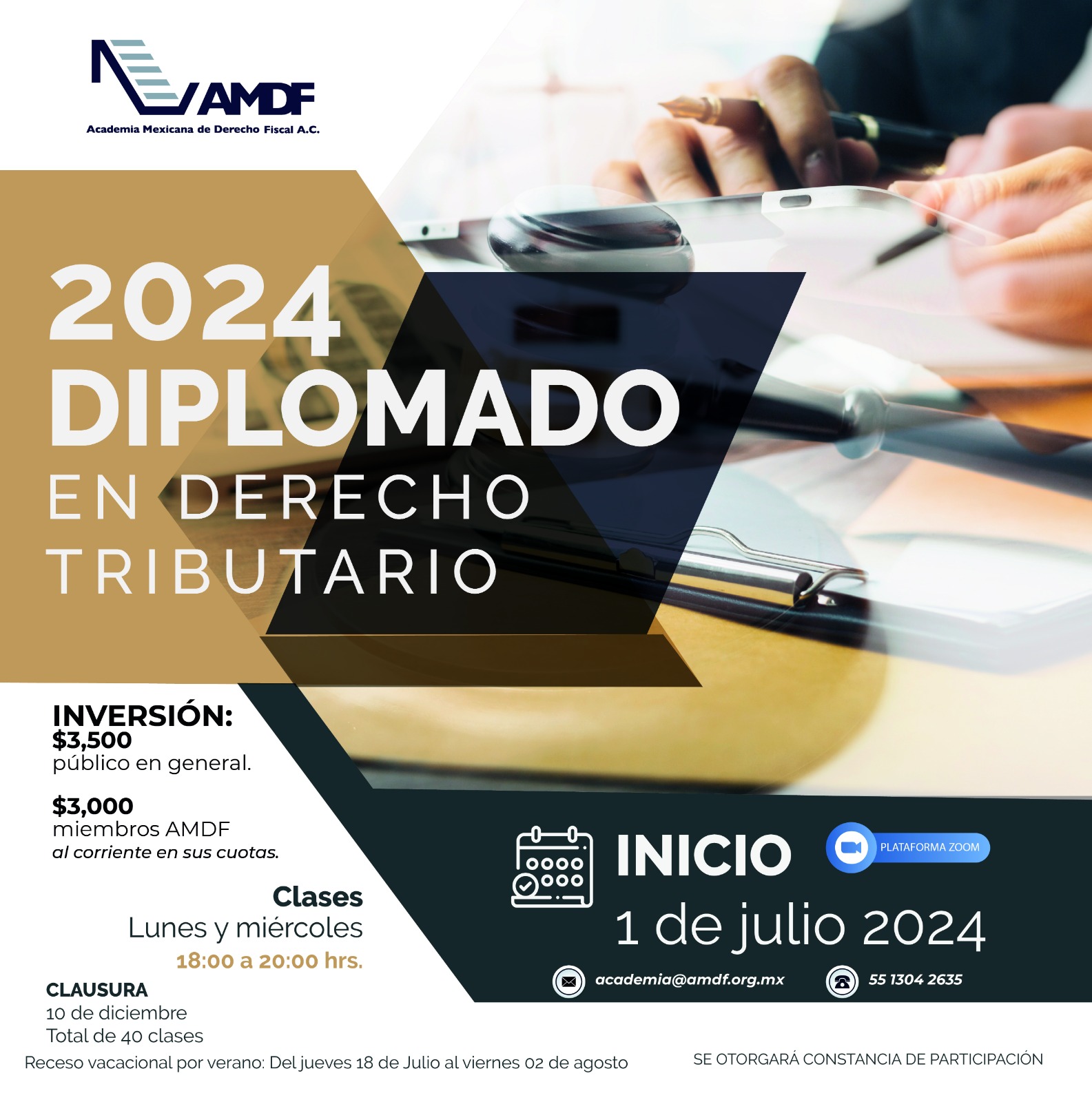 Diplomado en Derecho Tributario 2024 | AMDF